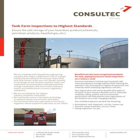 Tank Calibration by Consultec | PDF