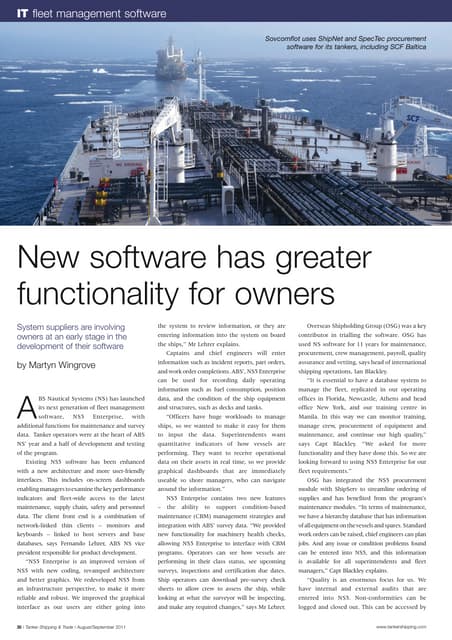 Planned maintenance system for ships | PDF