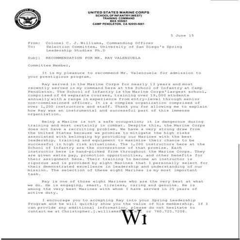 Letter of Recommendation | PDF