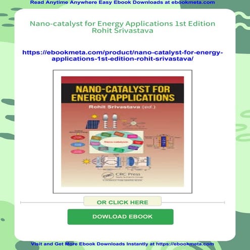 Nano-catalyst for Energy Applications 1st Edition Rohit Srivastava | PDF