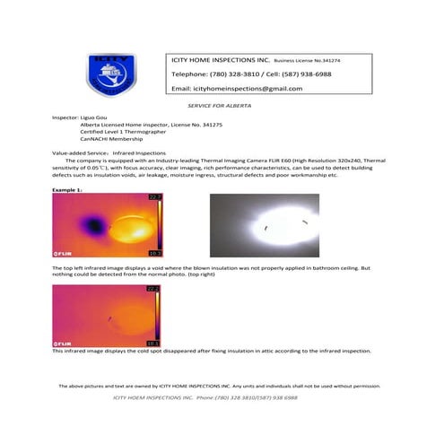 Sample report infrared home inspection | PDF