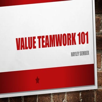 Value Team Work | PPTX