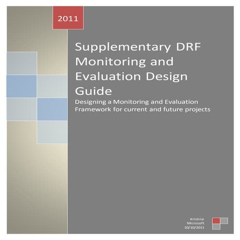 DRF Monitoring and Evaluation Design Guide (1) | DOCX