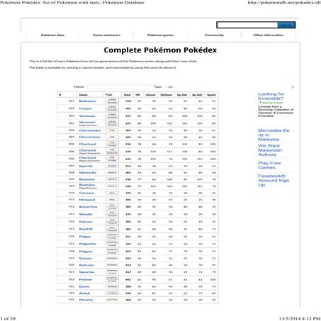 Pokemon 351 database | PDF