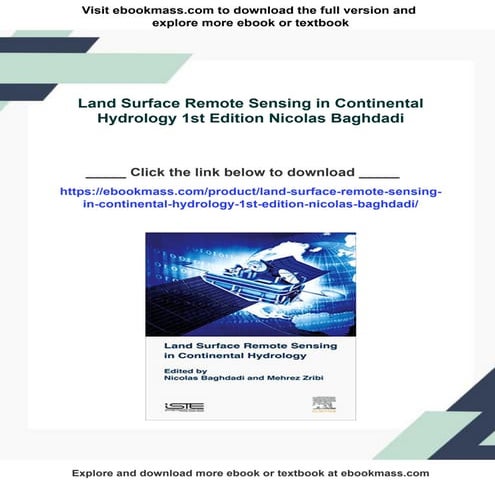 Land Surface Remote Sensing in Continental Hydrology 1st Edition ...