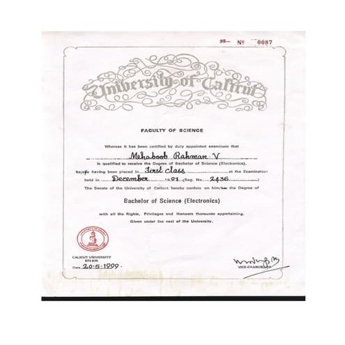 Certificate Bachelor Degree | PDF