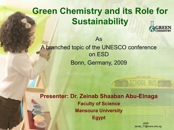 Green chemistry-presentation | PPTX | Chemistry | Science