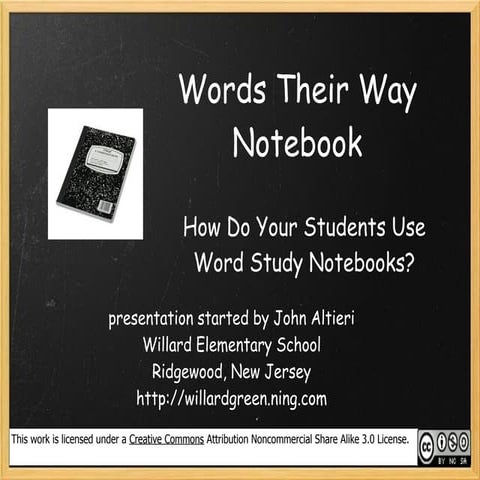 Words Their Way Notebook Collaboration | PDF