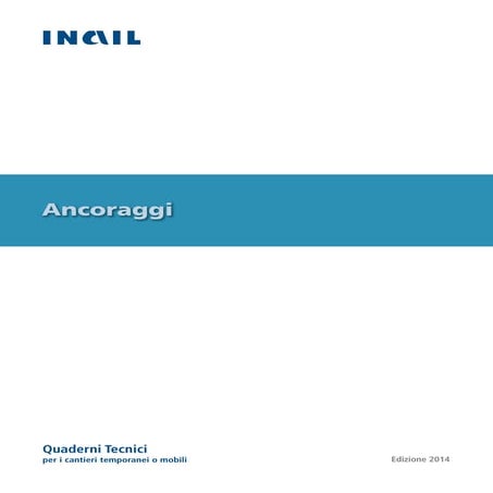 353 inail quaderni tecnici ancoraggi | PDF