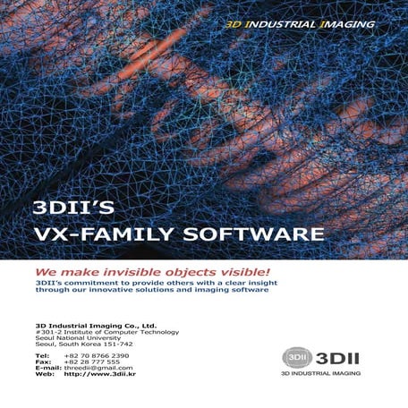 3dii-brochure | PDF | 3-D Graphics | Computer Software and Applications