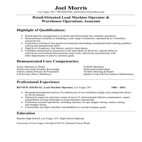 Jeffrey Zarnoth Resume-2 copy | PDF