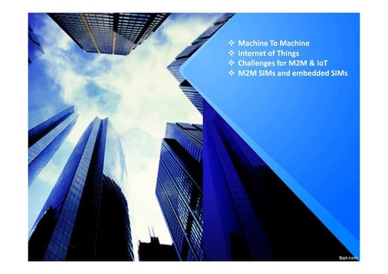 M2M technology in IOT | PPT