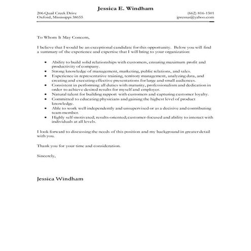 LinkedIn Cover letter | DOC