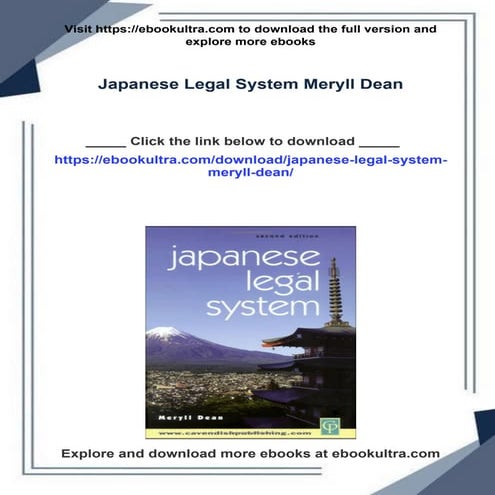 Japanese legal system | PPTX