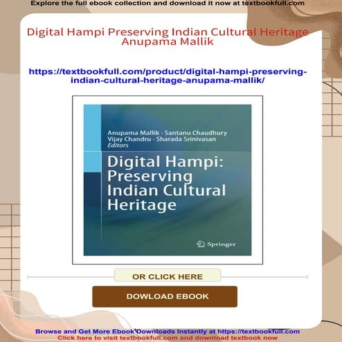 Digital Hampi Preserving Indian Cultural Heritage Anupama Mallik | PDF
