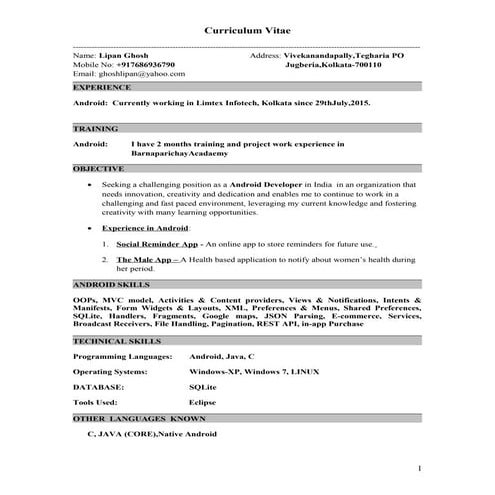 Manish Kumar Resume | DOCX