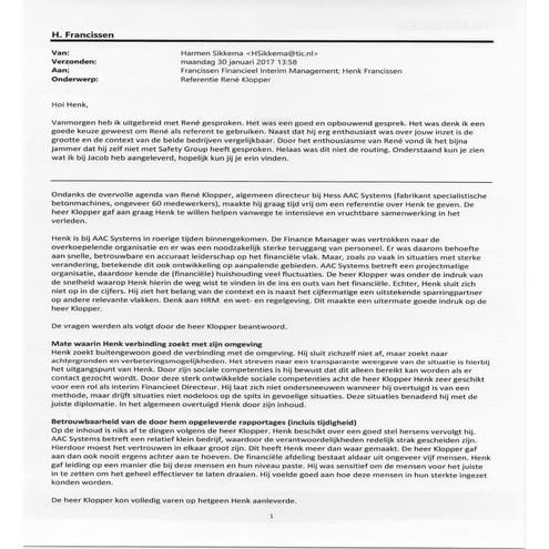 aanbeveling rene klopper | PDF