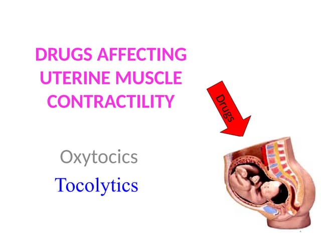 Uterine stimulants & relaxants | PPTX | Pregnancy | Reproductive Health