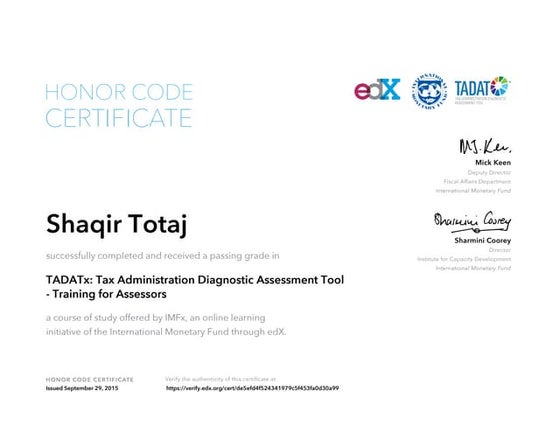 IMF Certificate for Macroeconomic Forecasting | PPT