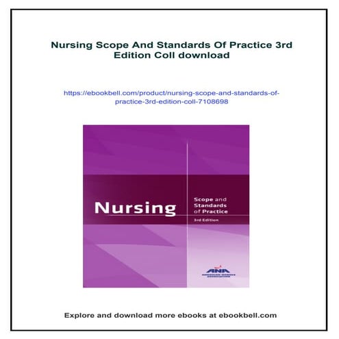 Nursing Scope And Standards Of Practice 3rd Edition Coll | PDF