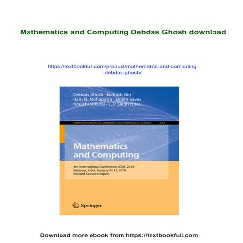 Download full ebook of Mathematics and Computing Debdas Ghosh instant ...