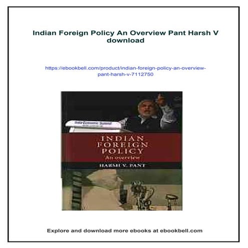 Indian Foreign Policy An Overview Pant Harsh V | PDF