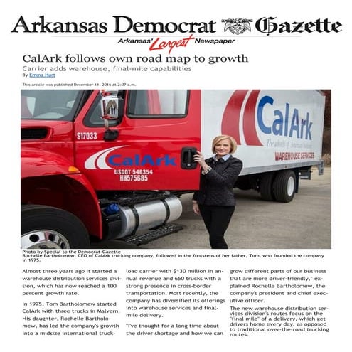 CalArk follows own road map to growth | PDF