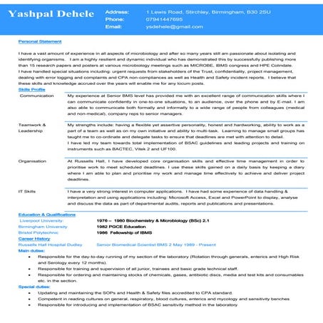 CV- yash 2015 (2) | PDF