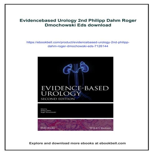 Evidencebased Urology 2nd Philipp Dahm Roger Dmochowski Eds | PDF