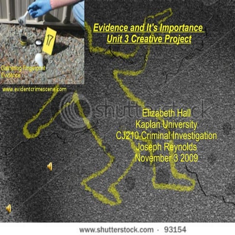 Mock crime scenes activity