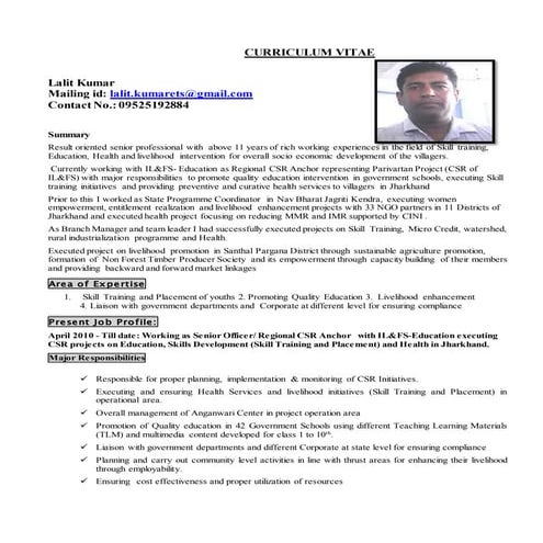Lalit- Resume | DOCX