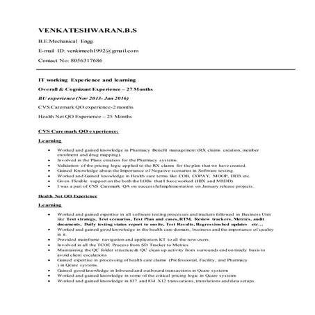 Experience document | PDF