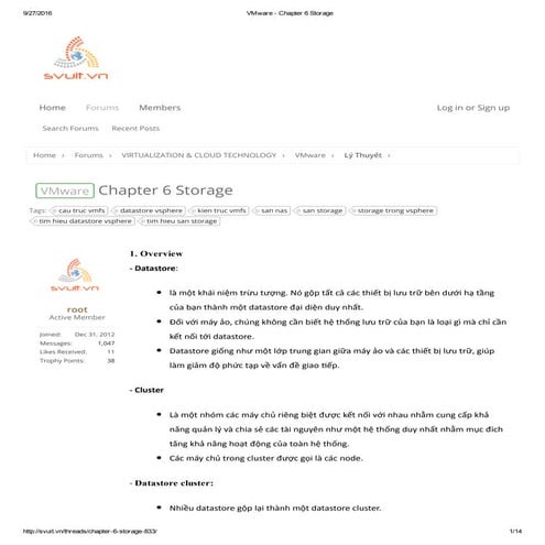 vmware-chapter-6-storage | PDF