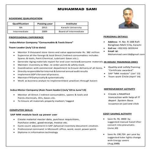 Resume Sami | DOCX