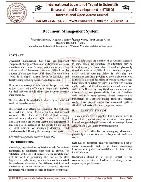 Implementation Of Smart And Secure Gate Pass System Using Qr Code Pdf