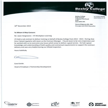 JH Bexley reference. | PDF