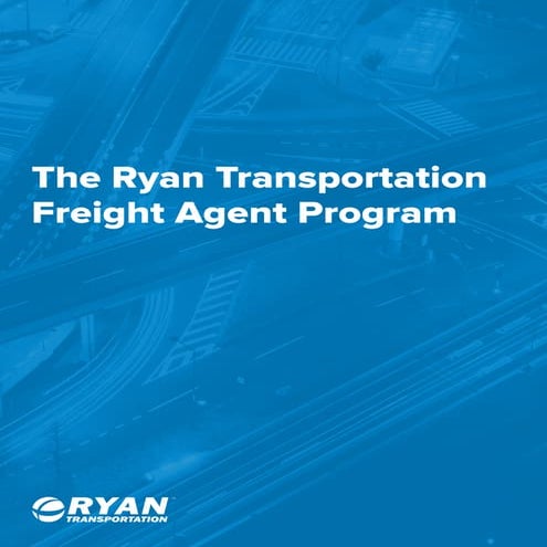 Ryan Trans Agent Program | PDF