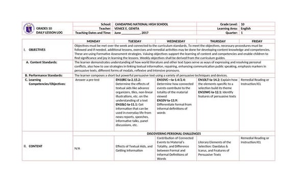 Biodiversity Daily Lesson Plan - Grade 8 Science | DOCX