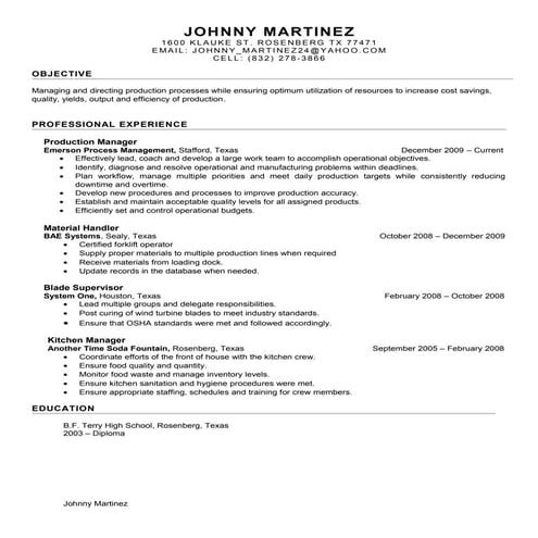 Johnny's Resume | PDF