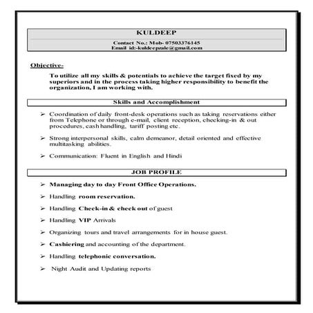 kuldeep Resume | DOC