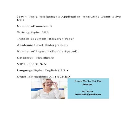 35914 Topic Assignment Application Analyzing Quantitative Data.docx