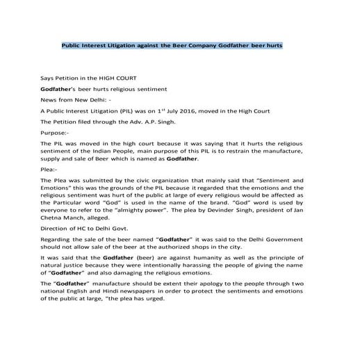 PIL | DOCX | Legal Services Industry | Industries