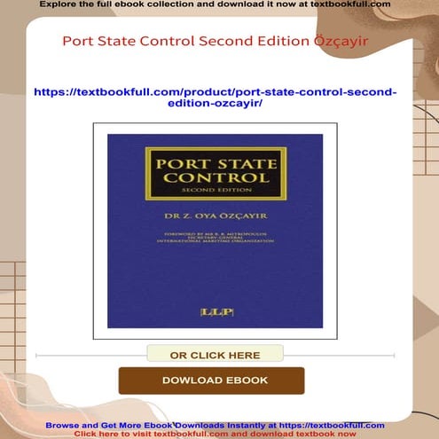 Port State Control Second Edition Özçayir | PDF
