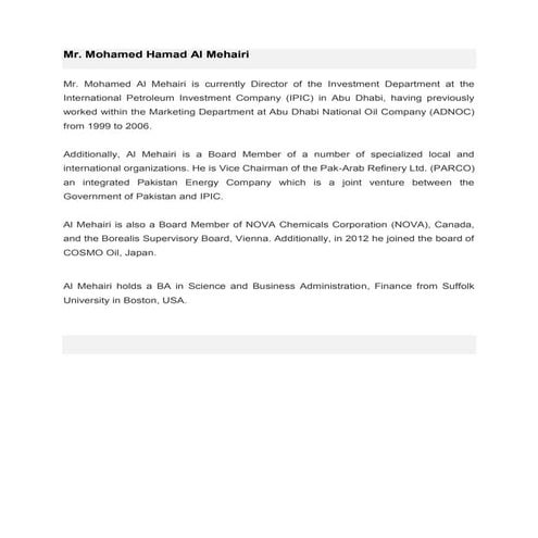 Hamad CV | PDF | Business | Business and Finance