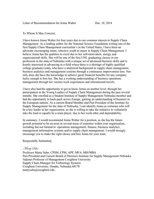 Recommendation letter purdue gscmi | PDF