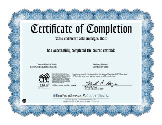 OSHA30 certificate of completion | PPT