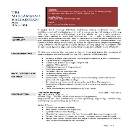 Resume of Tri MR-Okt | PDF