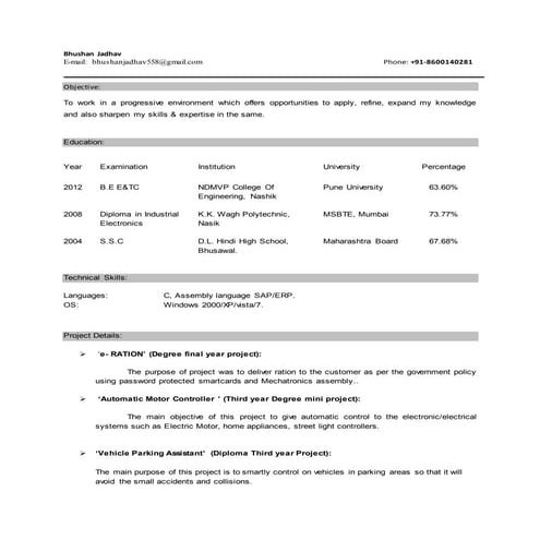 Bhushan_Jadhav_Resume. | PDF