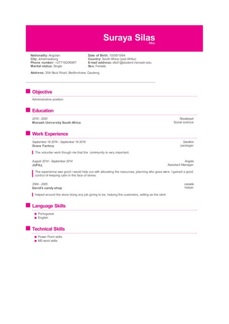 CurriculumVitae (2) | PDF