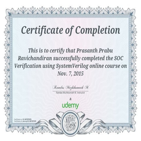 SOC Verification using System Verilog certificate | PDF